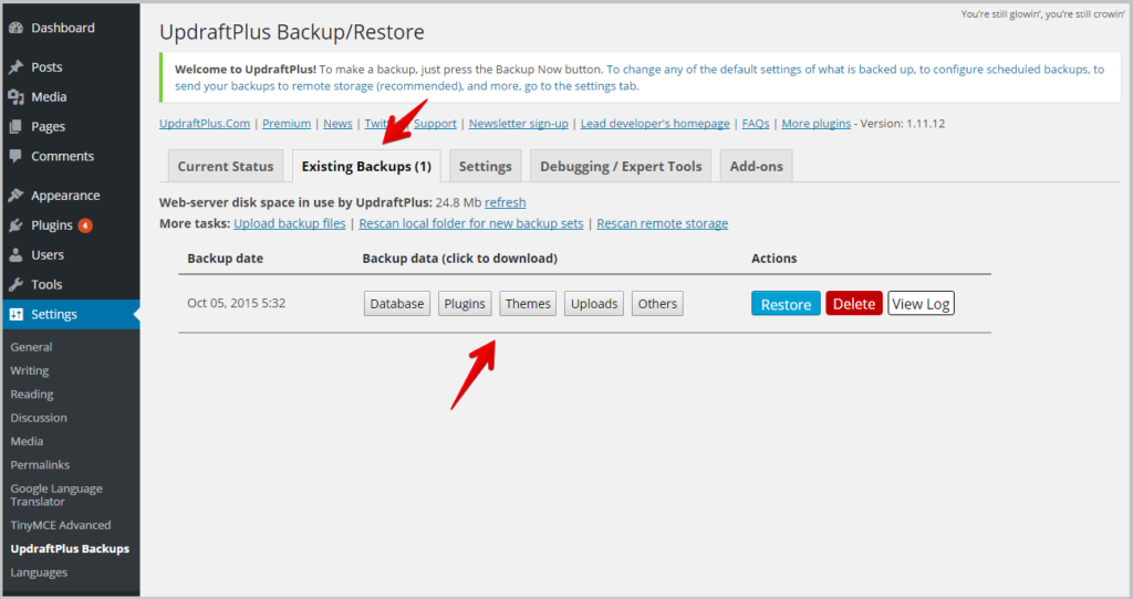 How to backup and restore WordPress sites – Themeum