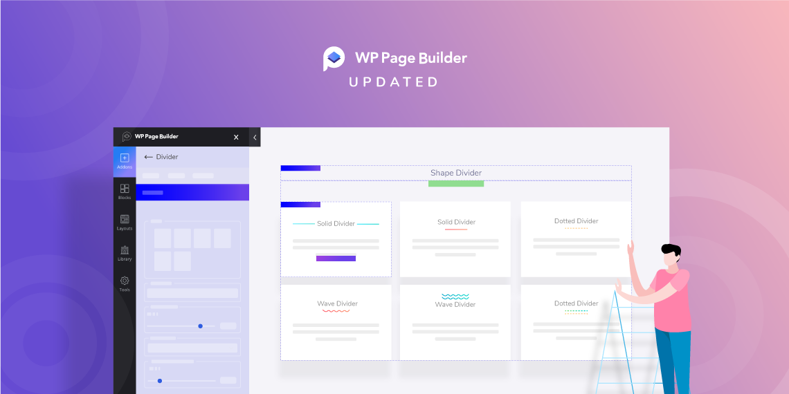 WP Page Builder Pro gets super trendy Divider addon! - Themeum